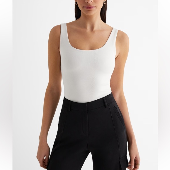 Express | Tops | Express Body Contour High Compression Ribbed Scoop ...